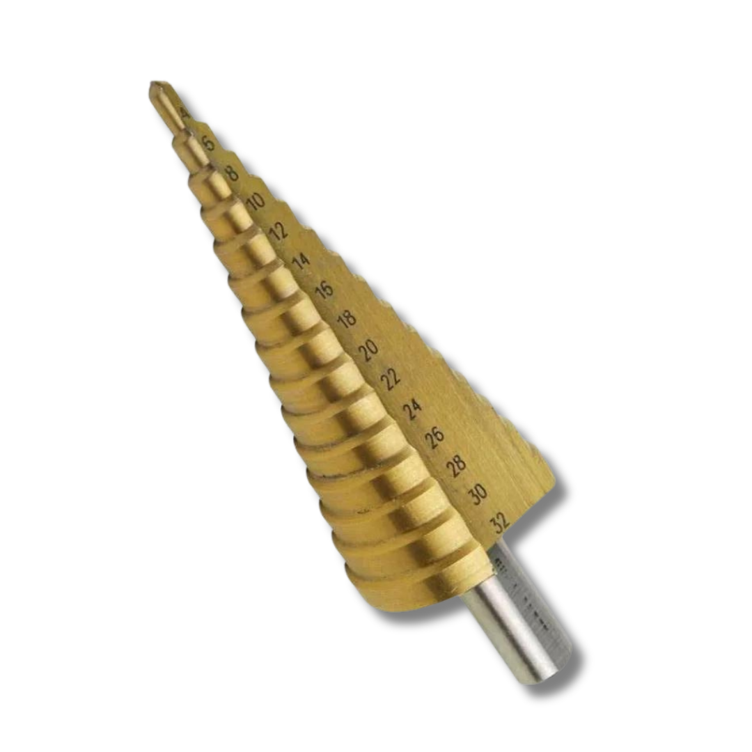 Broca Conica Escalonada Acero 4-32mm – Muy Moderna Uruguay